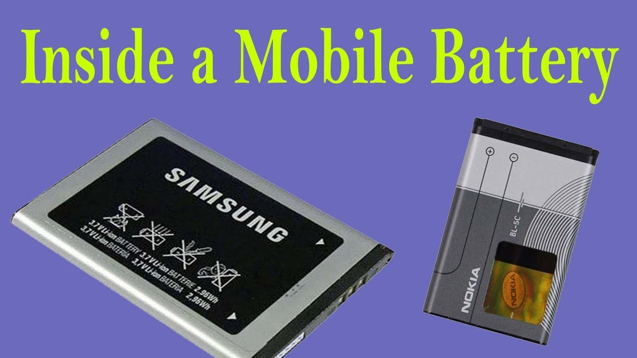 Inside a Mobile Battery || Samsung Battery || Nokia Battery || Iphone ...