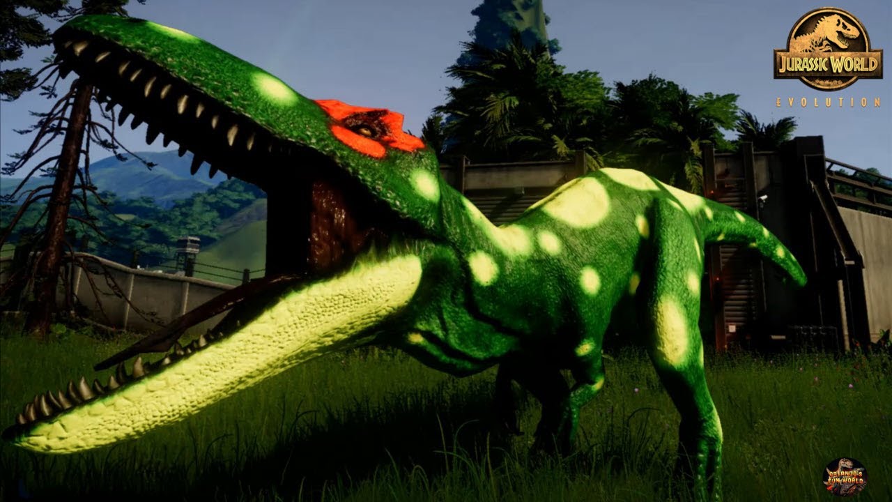 NEW THEROPOD BAHARIASAURUS MOD! | JURASSIC WORLD EVOLUTION - YouTube