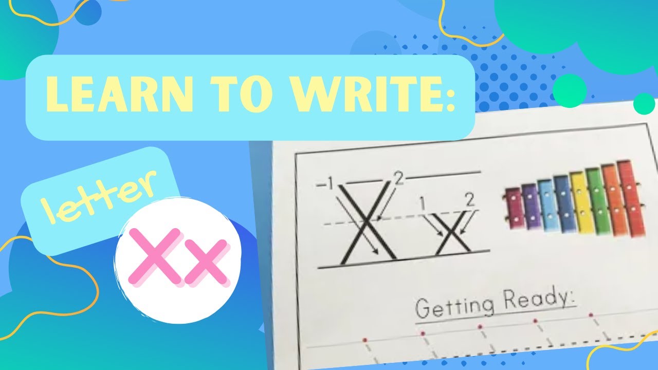 Write Letter Xx - Fine Motor Skills Practice - YouTube