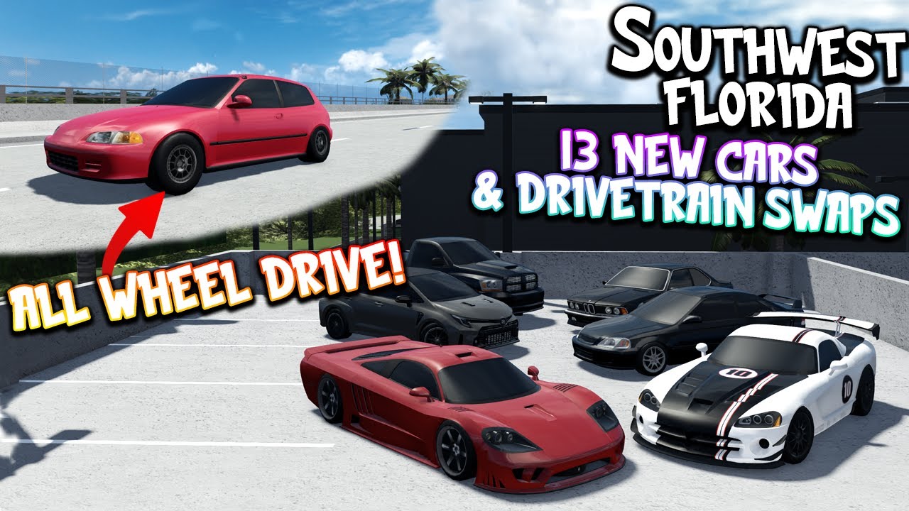 (NEW UPDATE!) DRIVETRAIN SWAPS & 13 NEW CARS!! || ROBLOX - Southwest ...