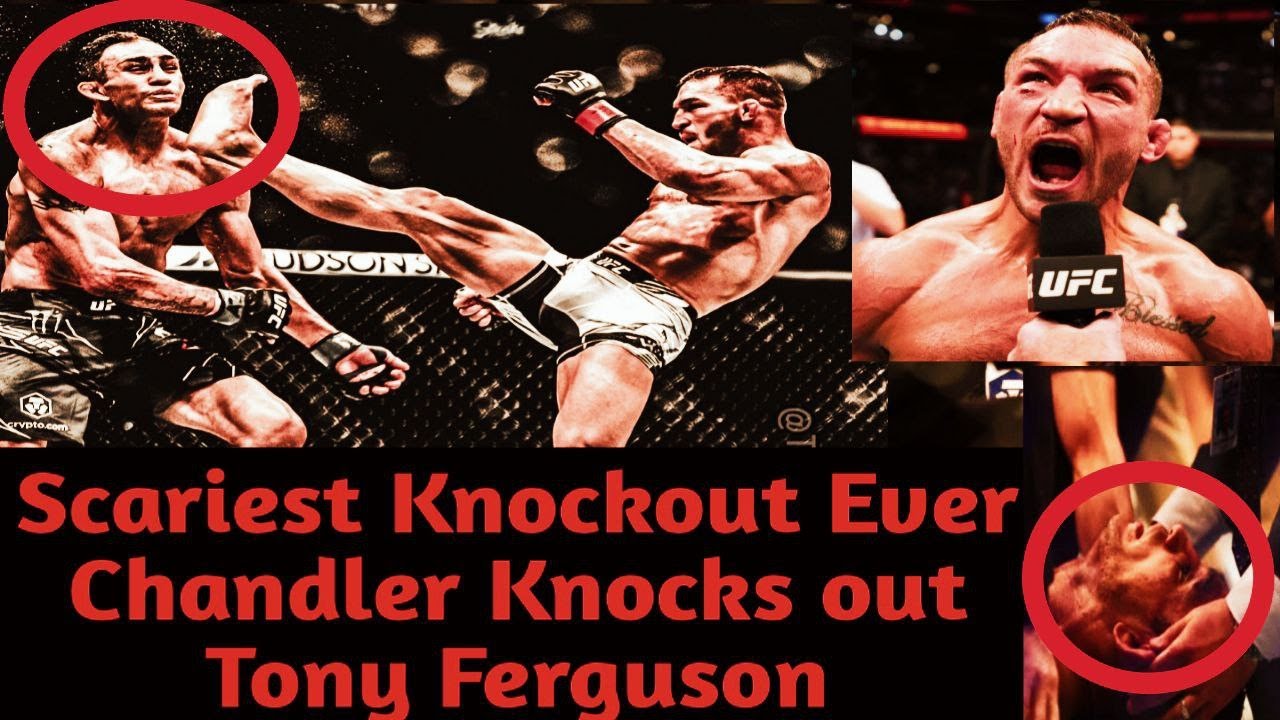 Michael Chandler's scary knockout of Tony Ferguson | UFC 274 | Michael ...