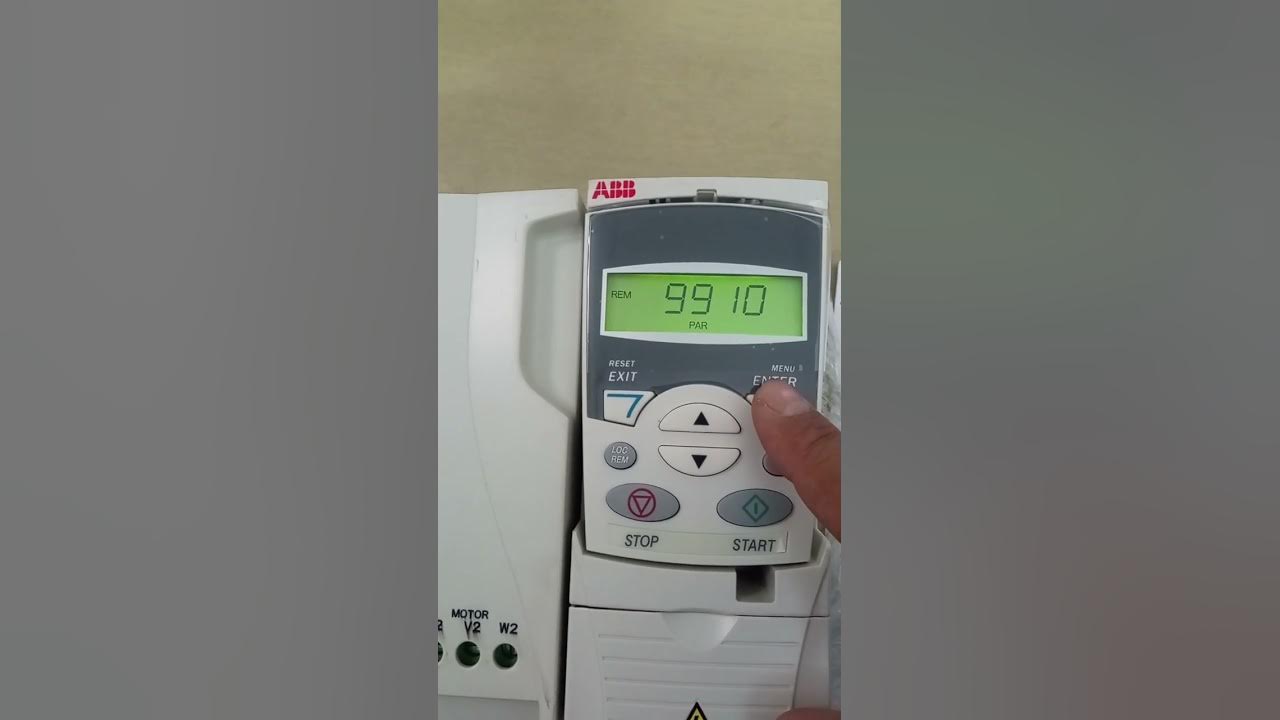 How to program ABB ACS355 VFD. @Unique Automation Engineering - YouTube