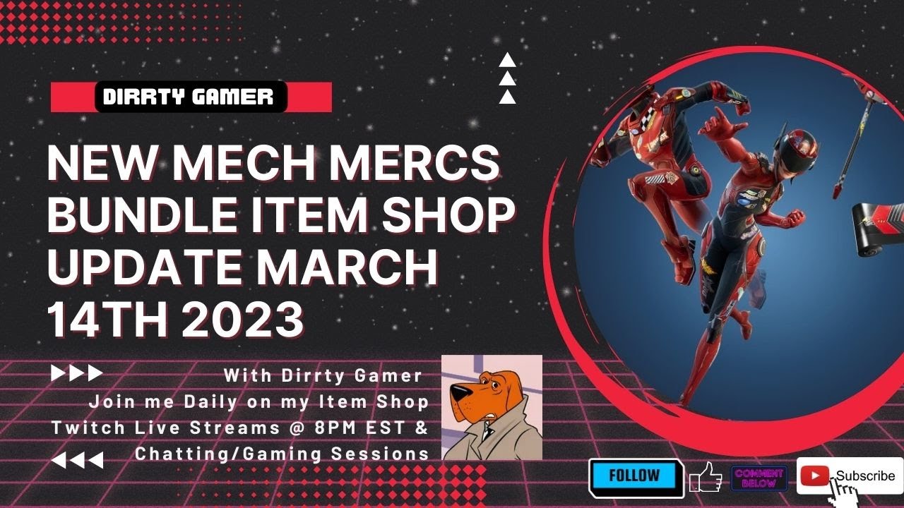 Fortnite New Mech Mercs Bundle Live Item Shop Update March 14th 2023 3 ...