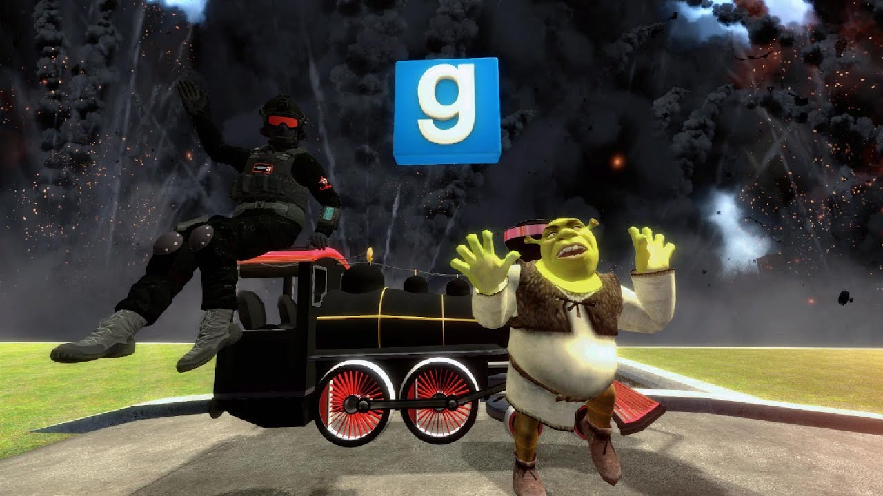 Playing with trains In Gmod! | Gmod Sandbox - YouTube
