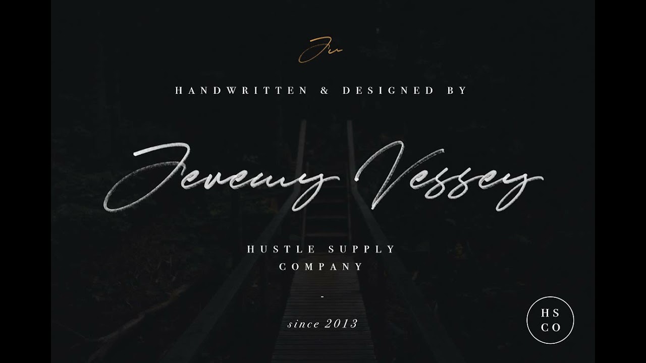 JV Signature (SVG Font) Font - YouTube