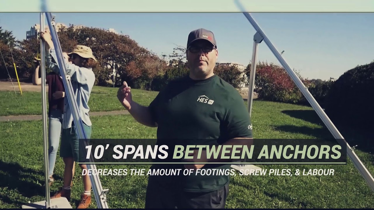 Fast-Rack 2 Tier Solar Ground Mount - YouTube