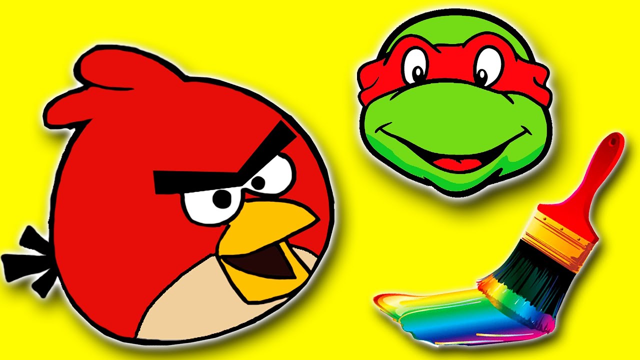 Kids learn words: Angry birds & Teenage Mutant Ninja Turtles @tmnt ...