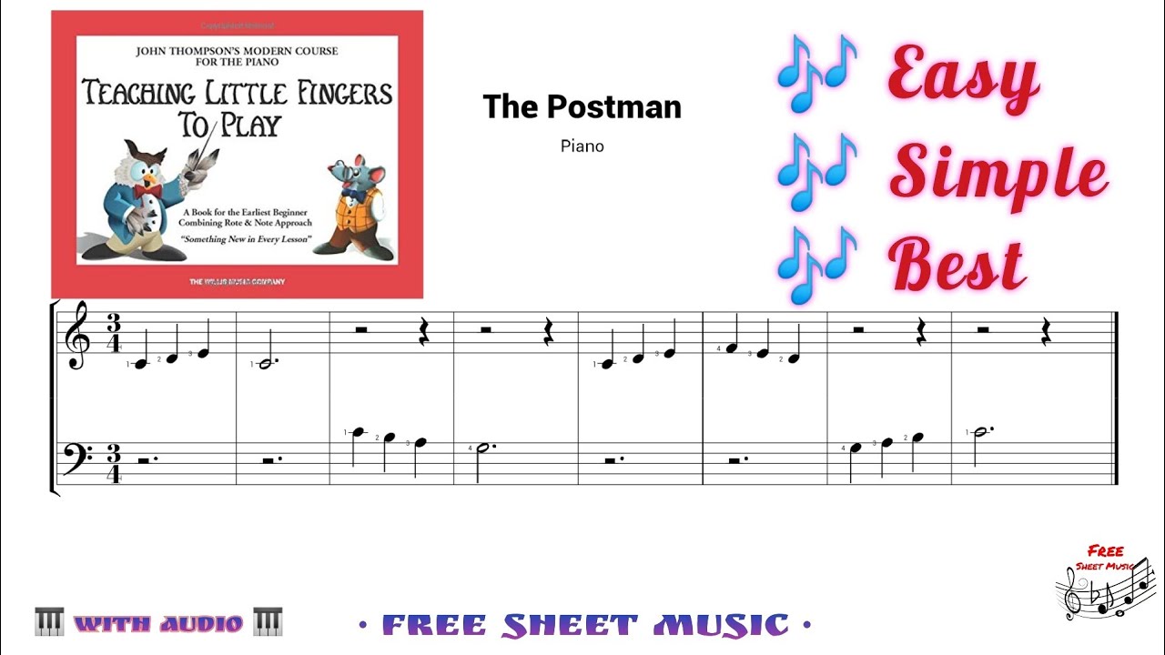 The Postman- piano sheet music Chords - Chordify