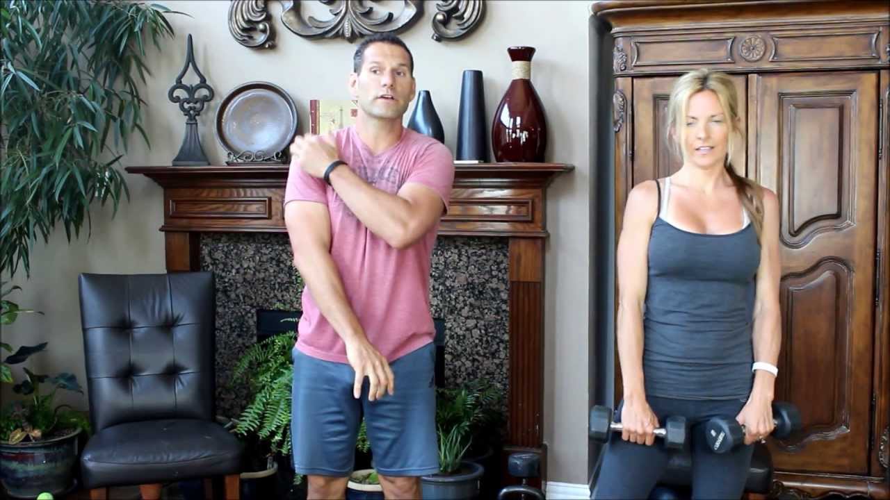 Tom and Kim Challan At Home Upper Body Burn - YouTube