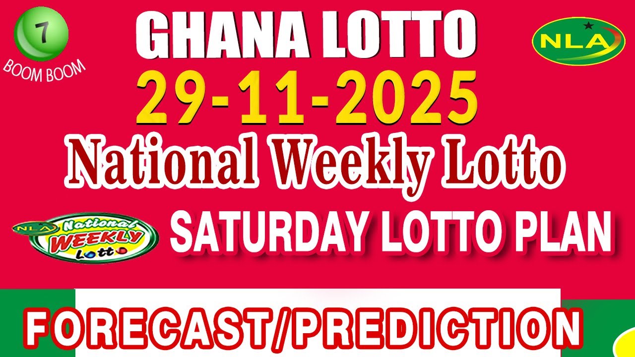 National Weekly Lotto I Saturday Lotto Plan for today I Ghana National ...