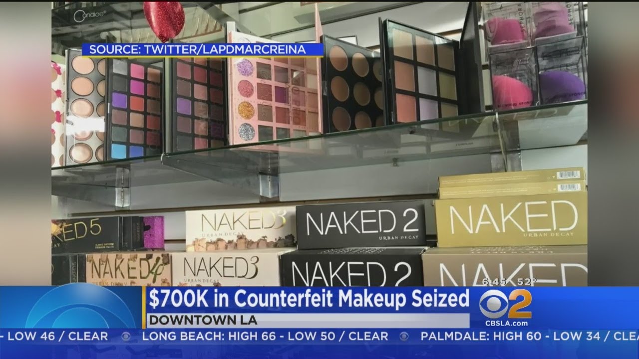 LAPD Seizes $700K In Counterfeit Makeup From Santee Alley - YouTube