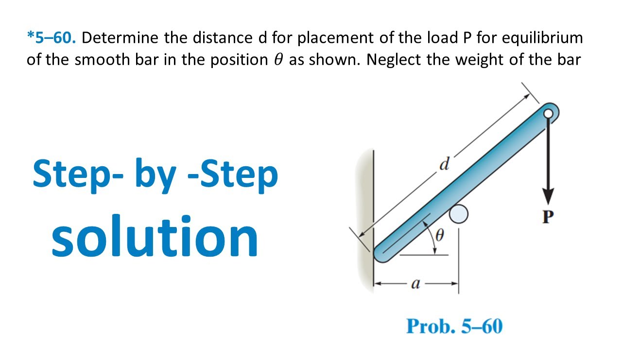 *5–60. Determine the distance d for placement of the load P ...