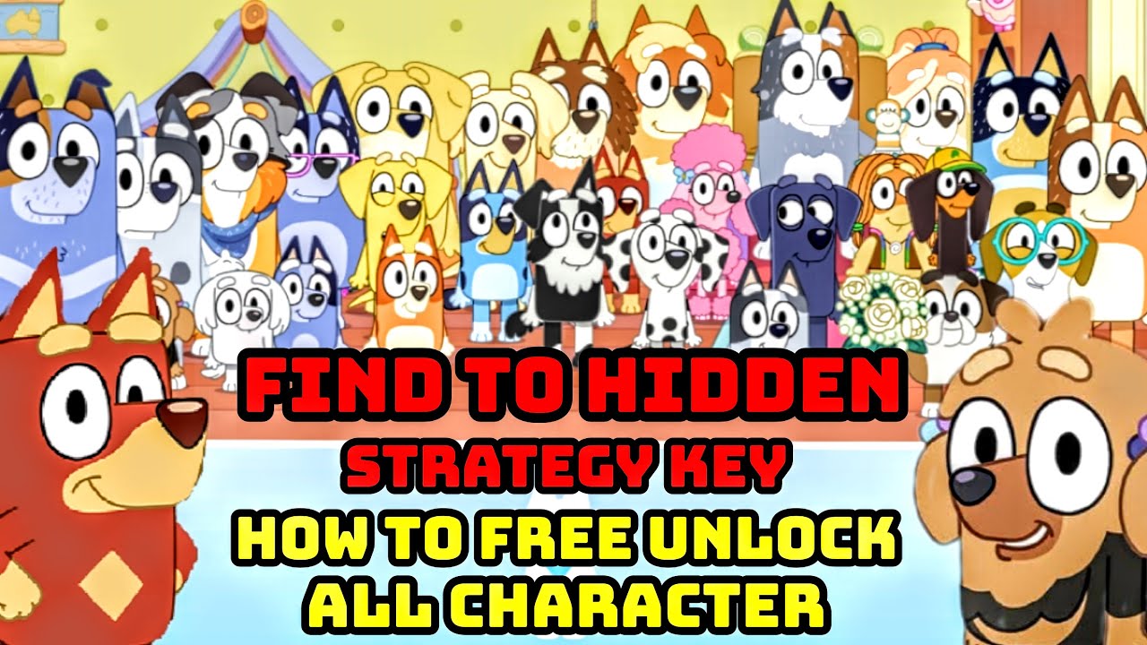 Bluey The Videogame Find To Hidden Strategy Key How To Free Unlock All ...