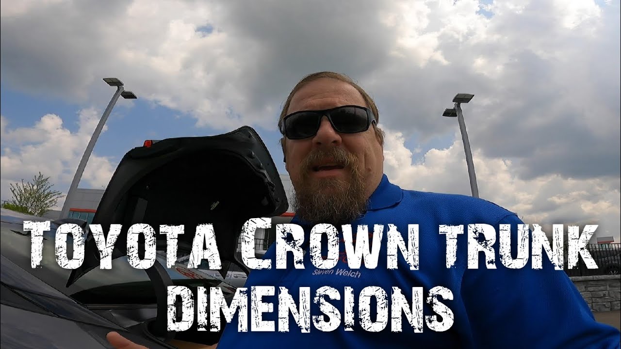 Toyota Crown cargo dimensions - YouTube