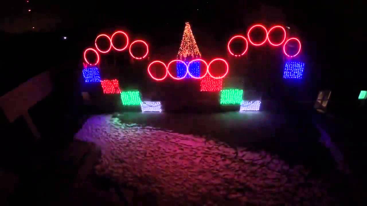 Chirstmas Lights 2014 Rudolph the Red Nosed Reindeer Drone Video - YouTube