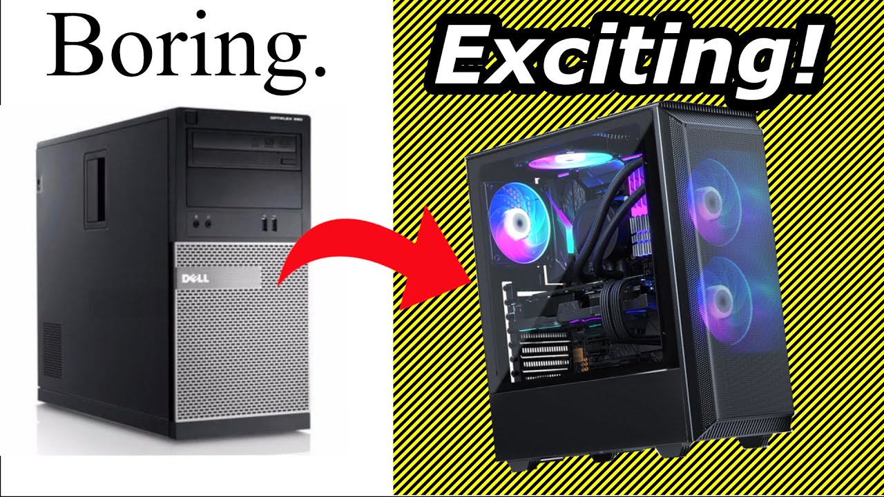 Dell OptiPlex Case Upgrade | Ugly to Beautiful!!! - YouTube