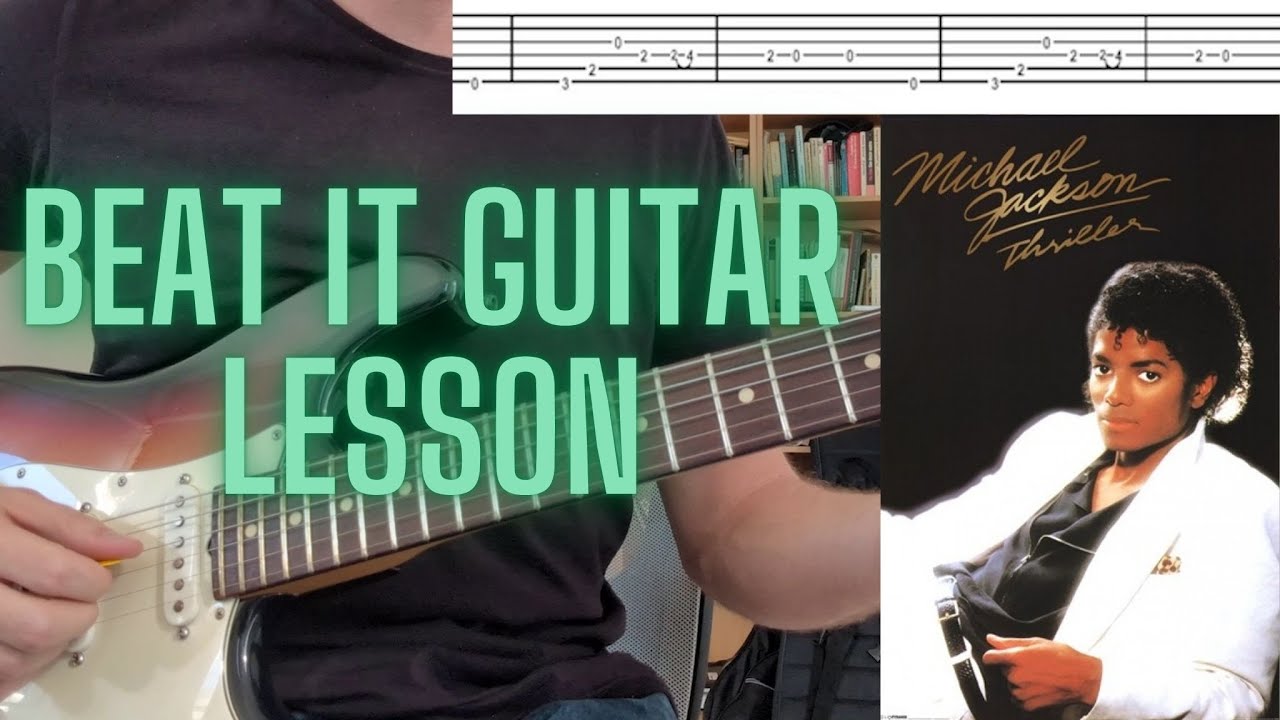 Beat it Guitar Tutorial - Michael Jackson Riff and Power Chords Lesson ...