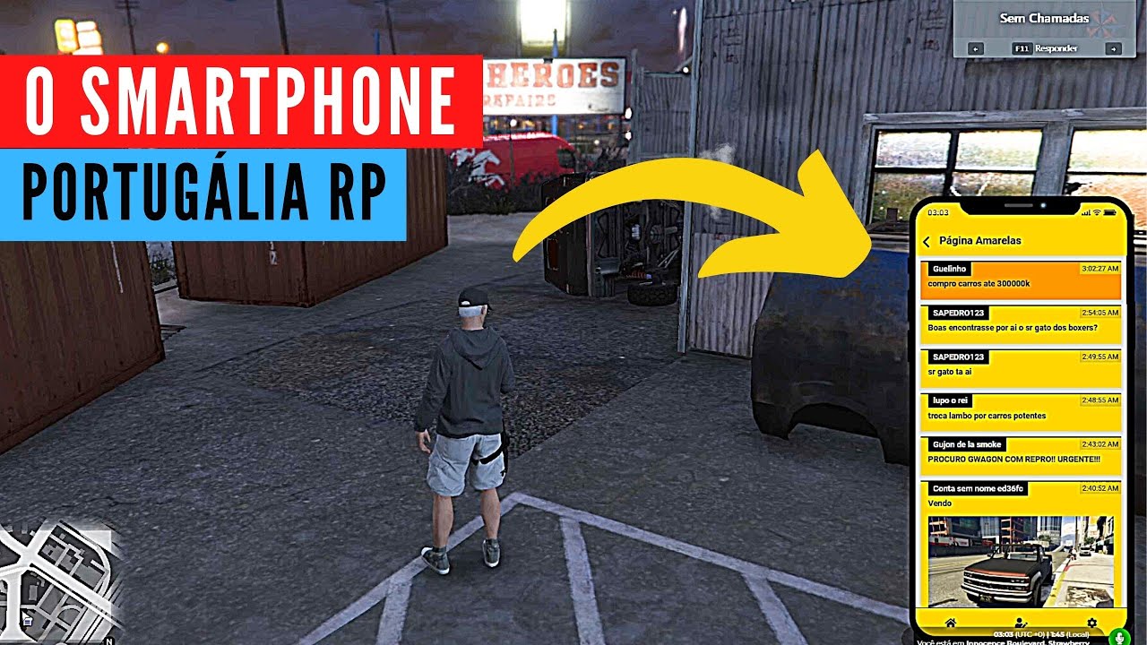 Como usar o Smartphone no GTA RP Servidor Portugália RP - YouTube