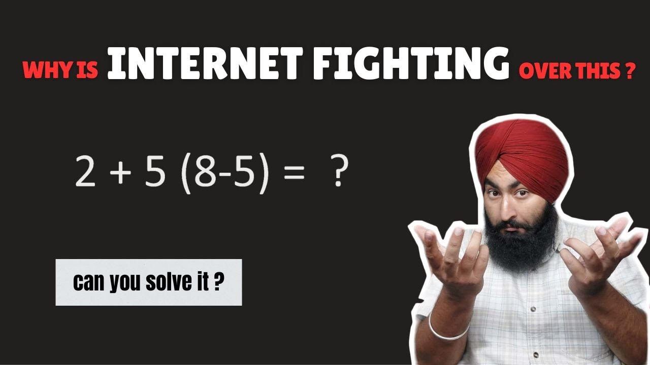 why is INTERNET FIGHTING over this ? #maths #puzzle #challenge - YouTube