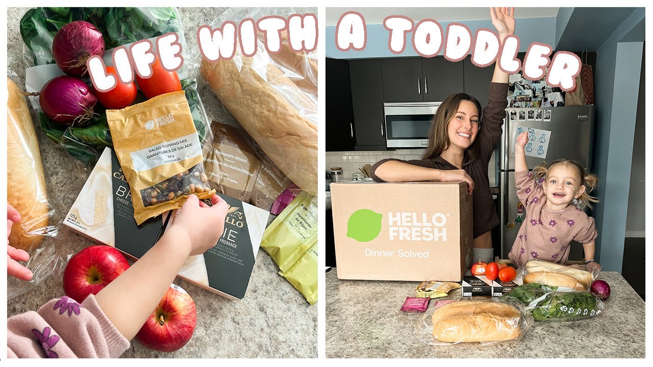 A few days with my toddler / Cooking with Hellofresh - YouTube