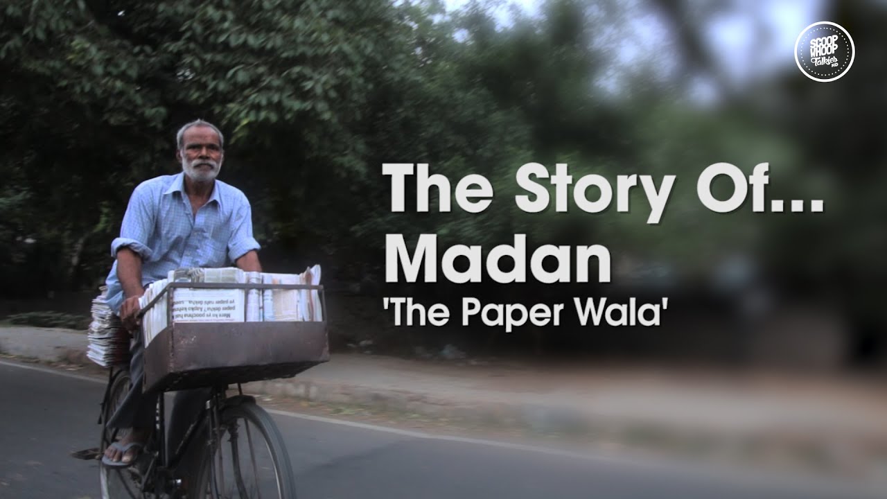 ScoopWhoop: The Story Of Madan - 'The Paper Wala' - YouTube