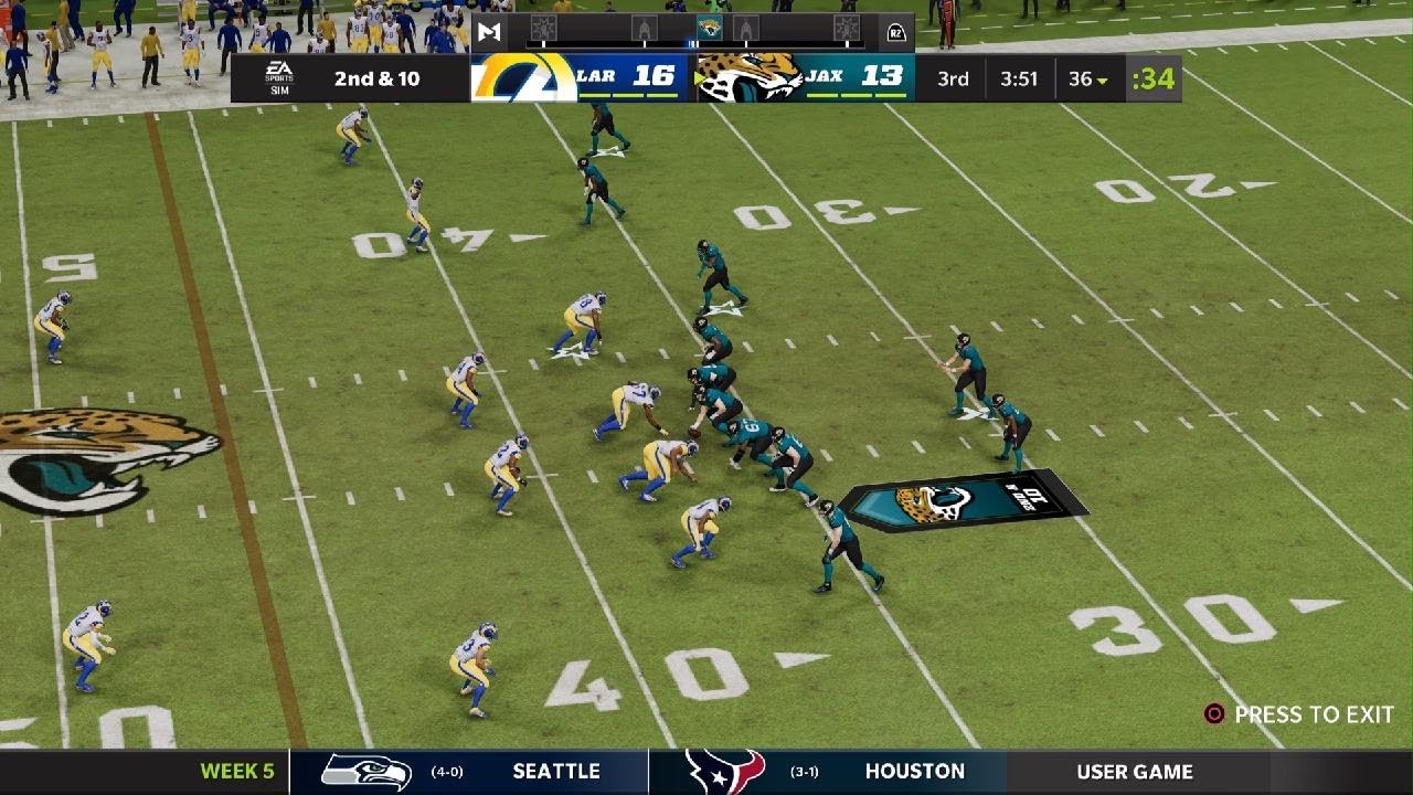 Madden NFL 2033 Franchise Week 5 LA Rams (1-3) at Jacksonville (3-1 ...