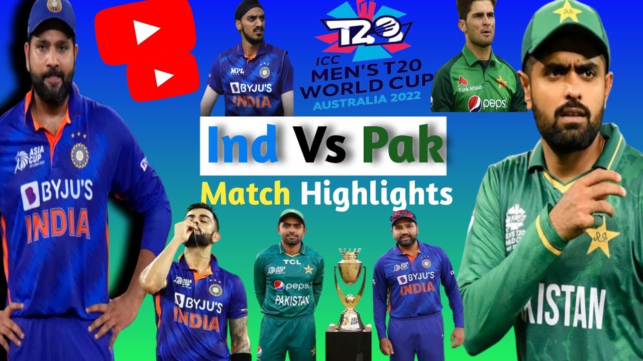 India Vs Pakistan Full Match Highlights | Ind Vs Pak T20 World Cup Full ...