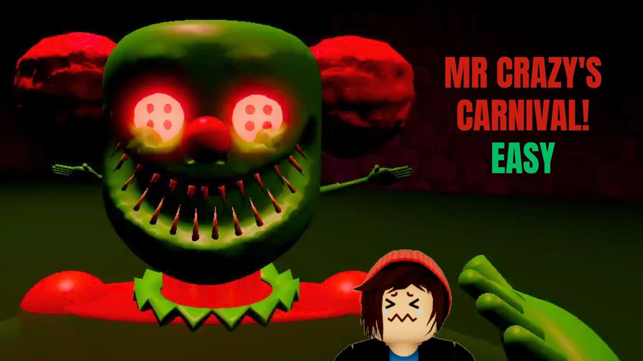 Mr Crazy's Carnival! Easy Mode Roblox Scary Obby Gameplay - YouTube