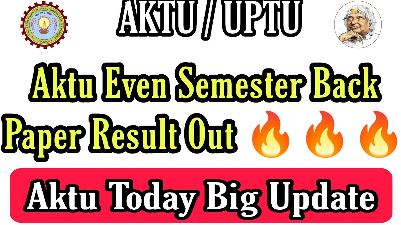 Aktu Even Semester Back Paper Result Out 🔥| Aktu Phase-2 Cop Result ...