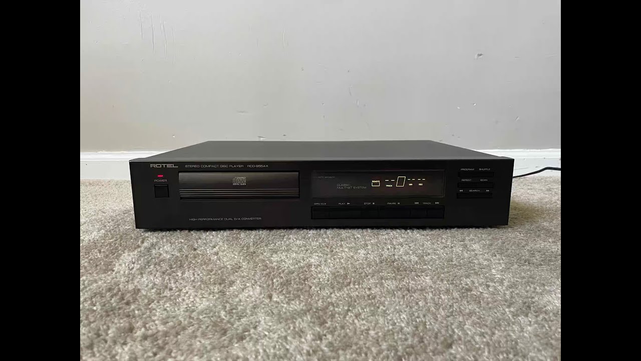 Rotel RCD-955AX Single Compact Disc CD Player - YouTube