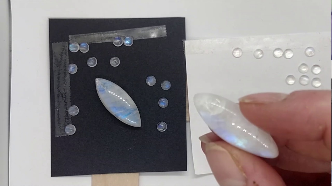 Clear Moonstones : Presentation In Jewelry - YouTube