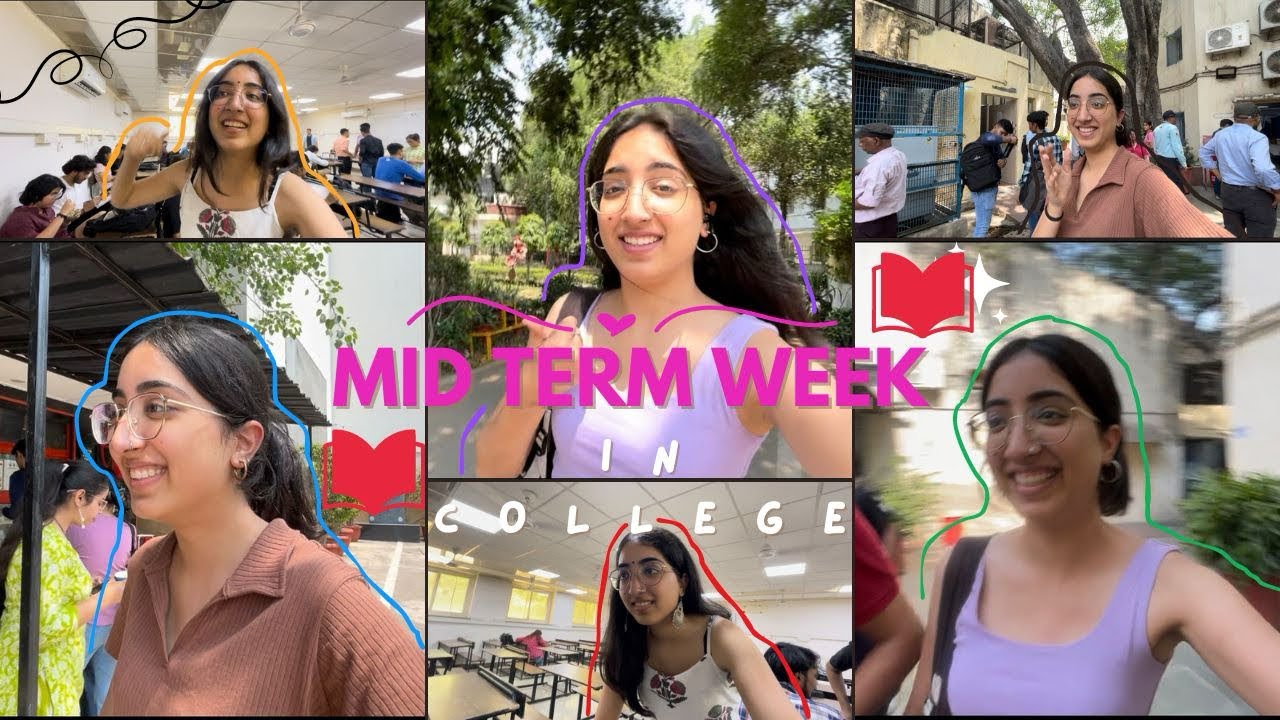 MID TERM WEEK IN COLLEGE📚 | VLOG 14 | exams in college, fun with ...