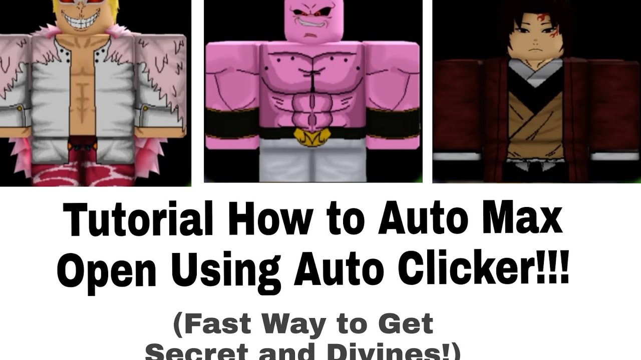 How To afk with Max Open Auto Clicker/Anime Fighters Simulator - YouTube