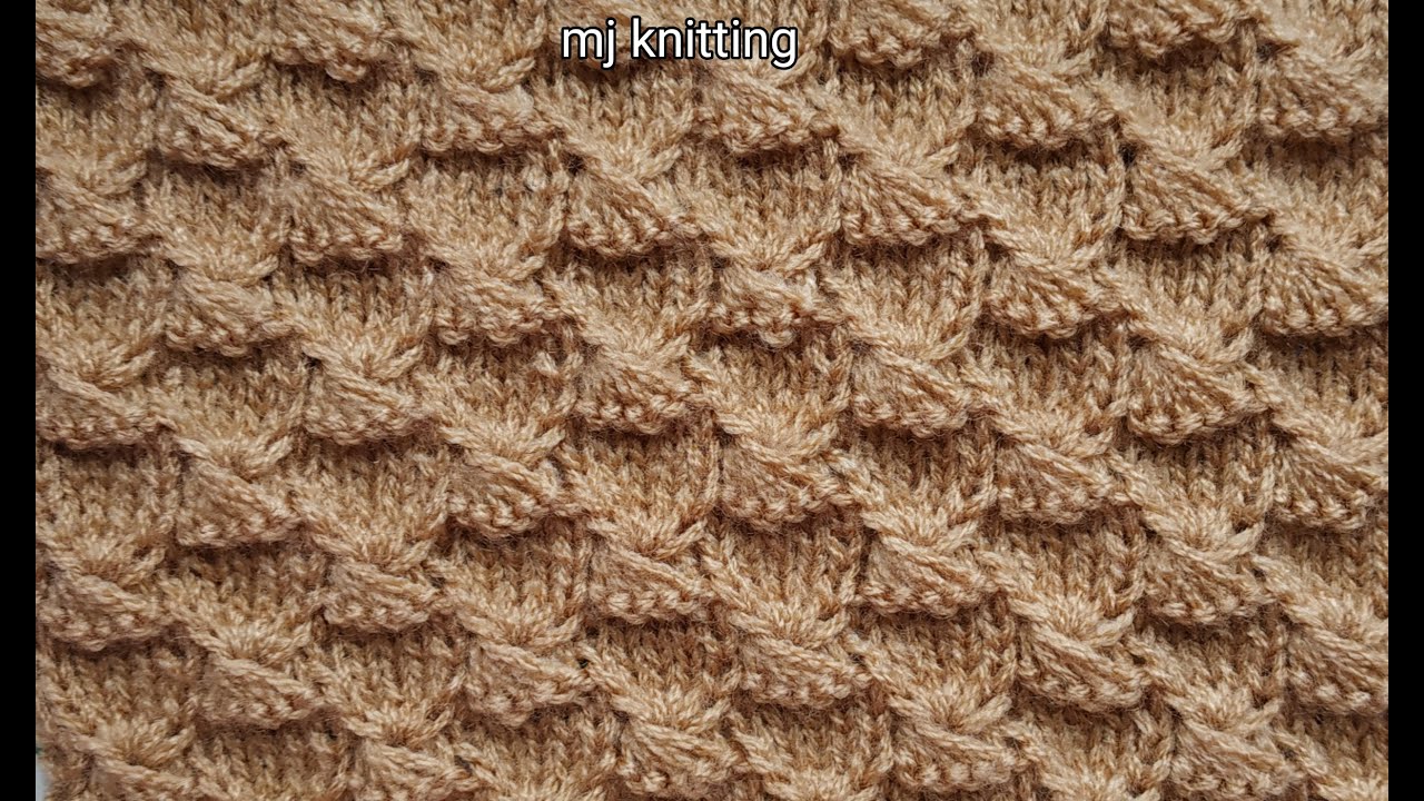 new shell stich knitting pattern for gents/boys and baby projects..(#50 ...