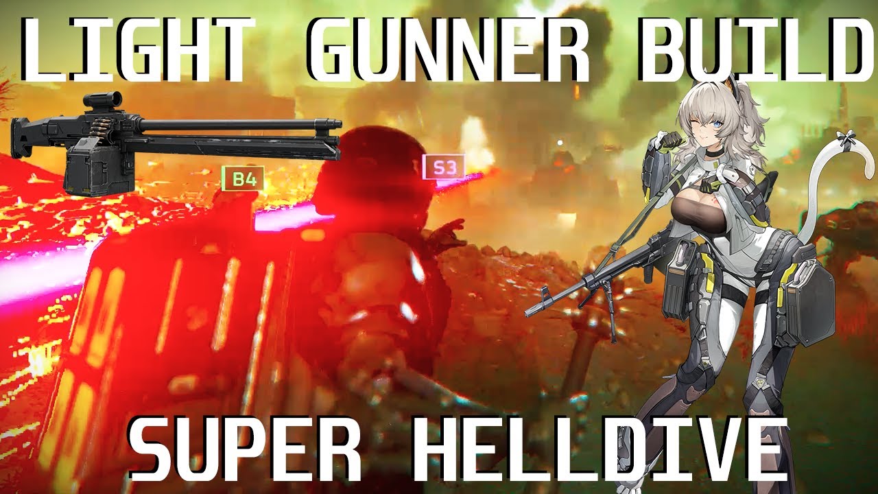 Helldivers 2 - LIGHT GUNNER BUILD - Super Helldive - Automatons - YouTube