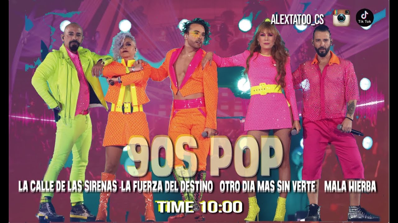 90s pop - warm up zumba --kabah /mecano /jhon secada /alejandra guzman ...