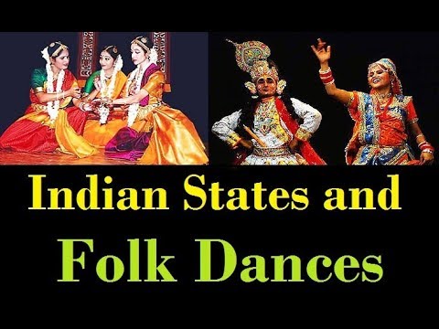 Indian folk dances (State wise) - YouTube