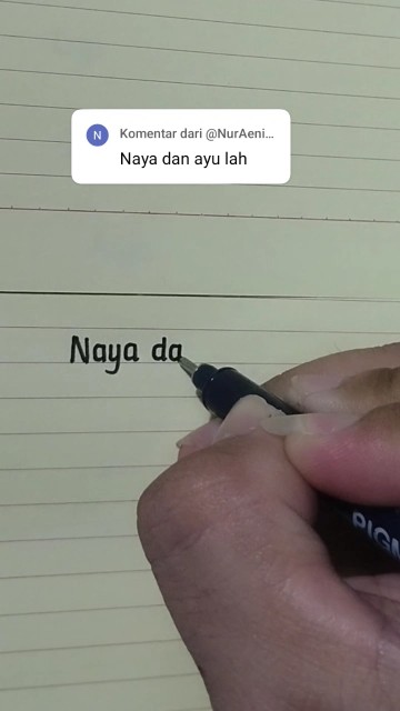 Tulisan Tangan | Handwriting Style #handwriting #writing #fontstyles ...