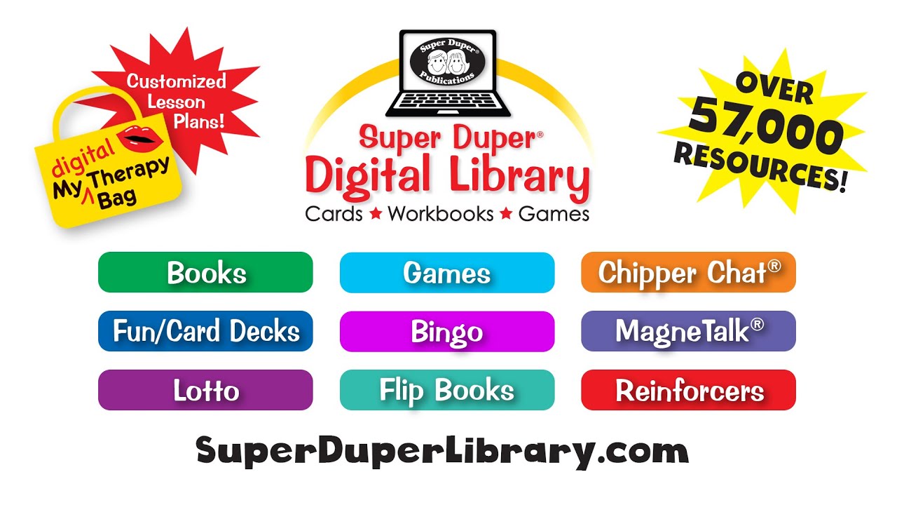 Super Duper's Award-Winning Digital Library is a great way to engage ...