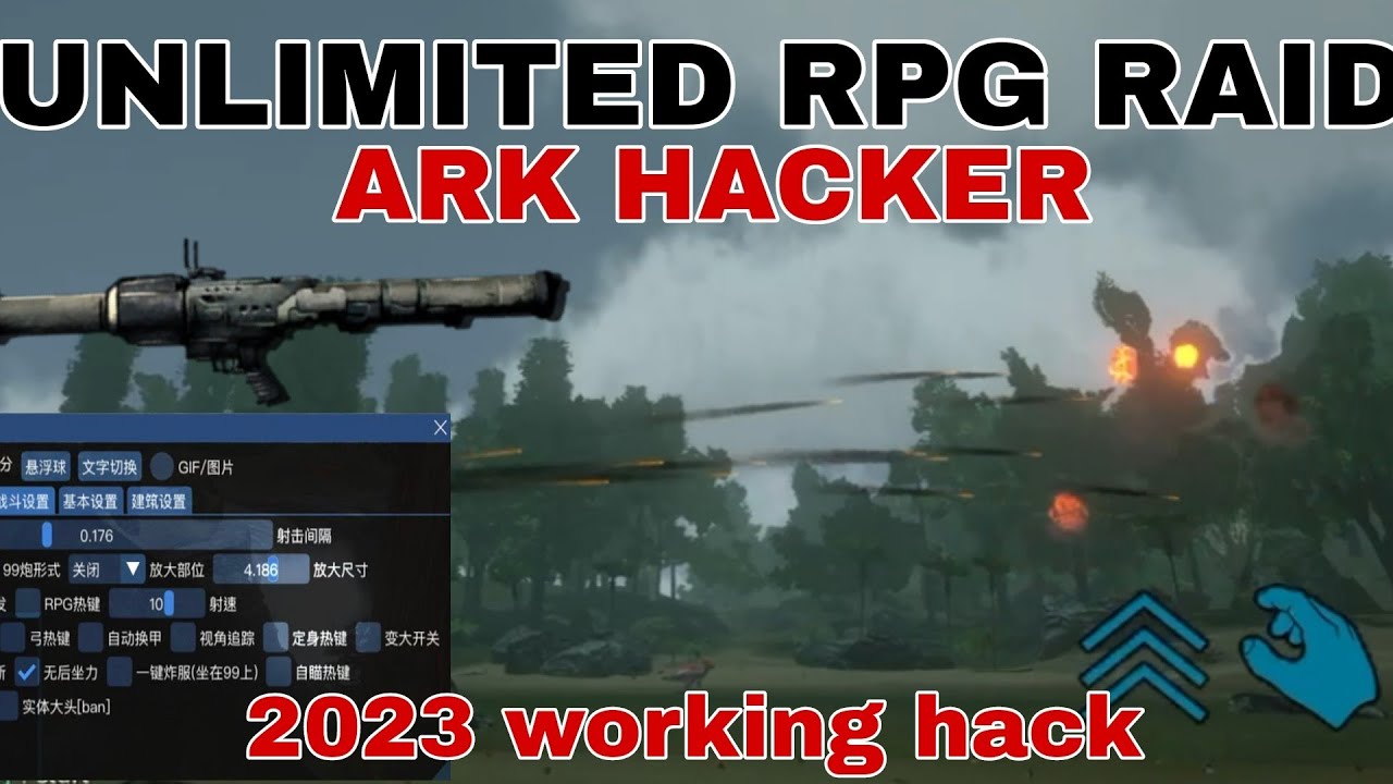 ARK MOBILE : ROCKET LAUNCHER SPAM HACK Official Server PVP RAID - YouTube