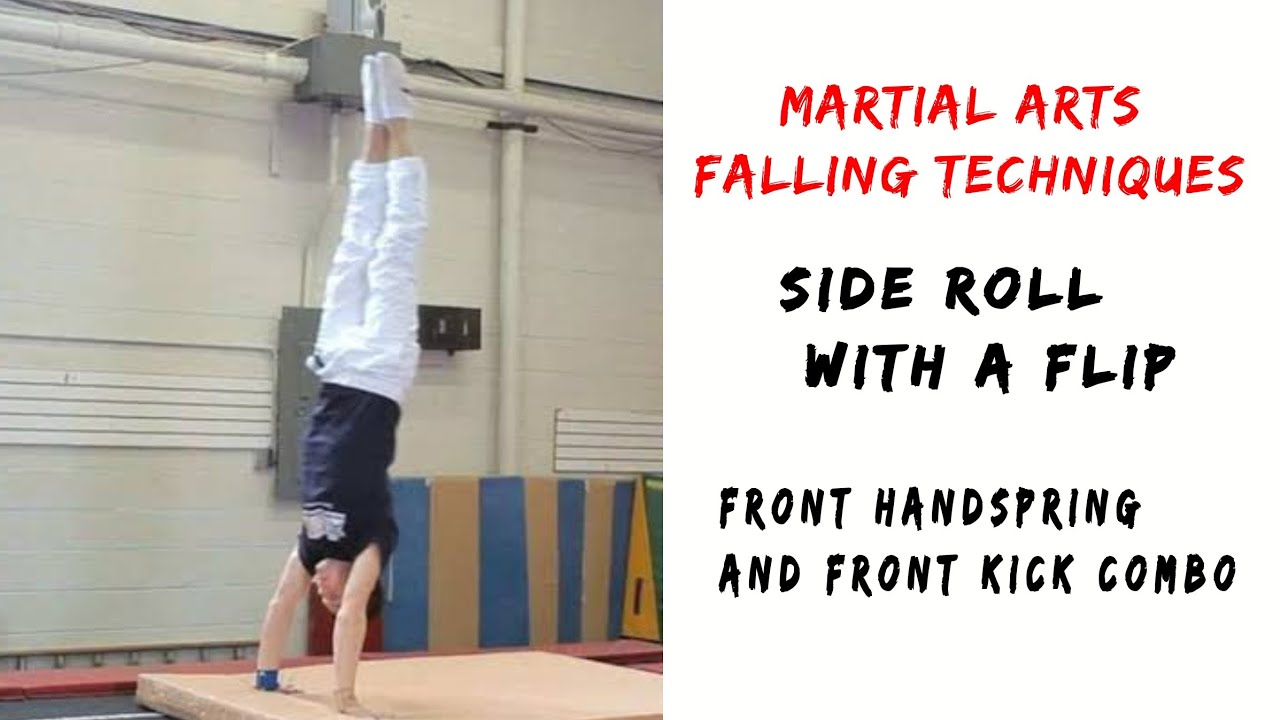 How To do A Side Roll / Log Roll with a Flip | Front Handspring Front ...
