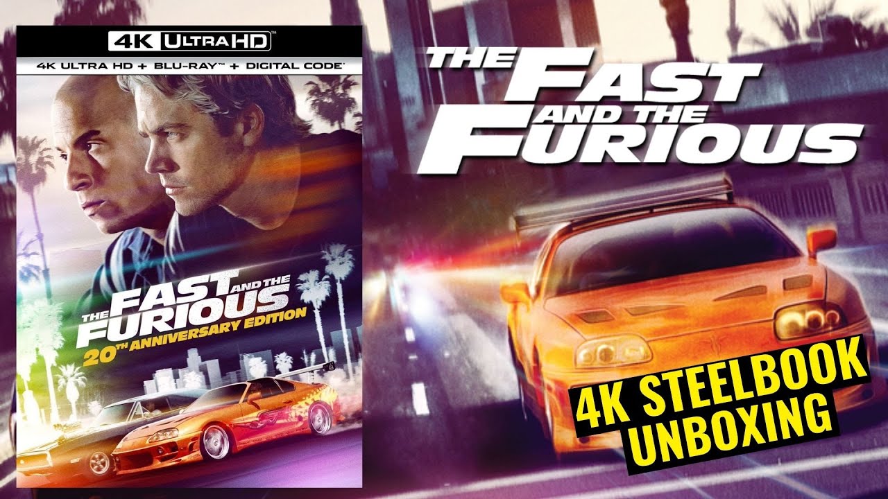 The Fast and the Furious 4K Ultra HD Blu-ray Steelbook Unboxing - YouTube