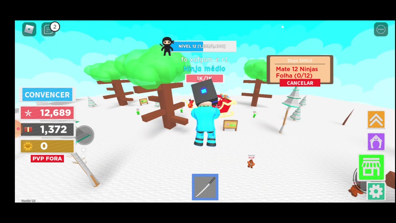 jogando o mapa de ninja no ROBLOX.😁 - YouTube