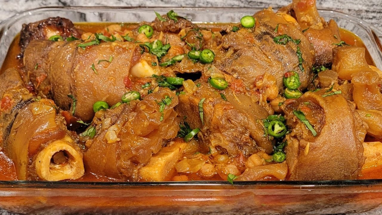 How to make the most delicious cow feet with minimal effort. - YouTube