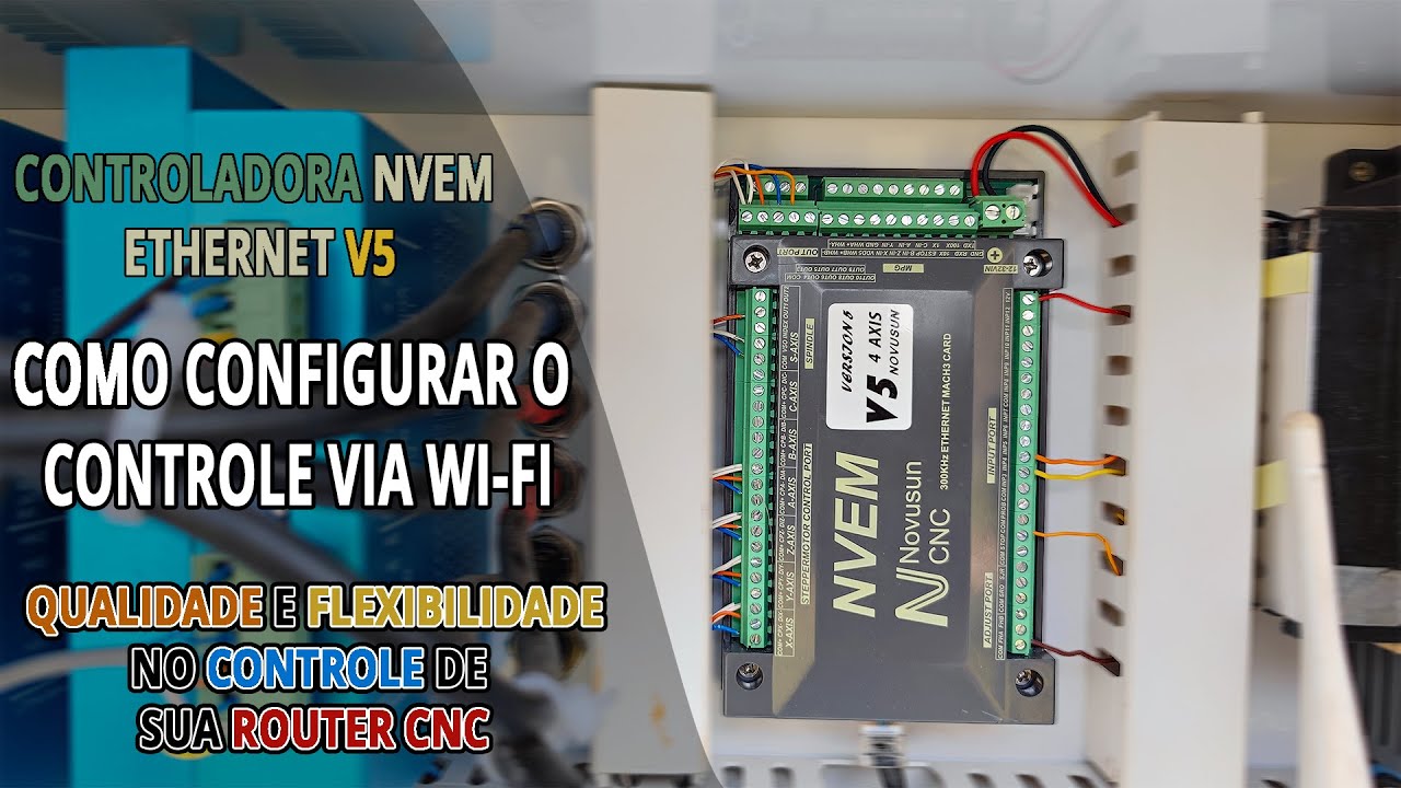 Aprenda a Controlar a CNC Router Sem Fios por Wi-fi | Configurando a ...