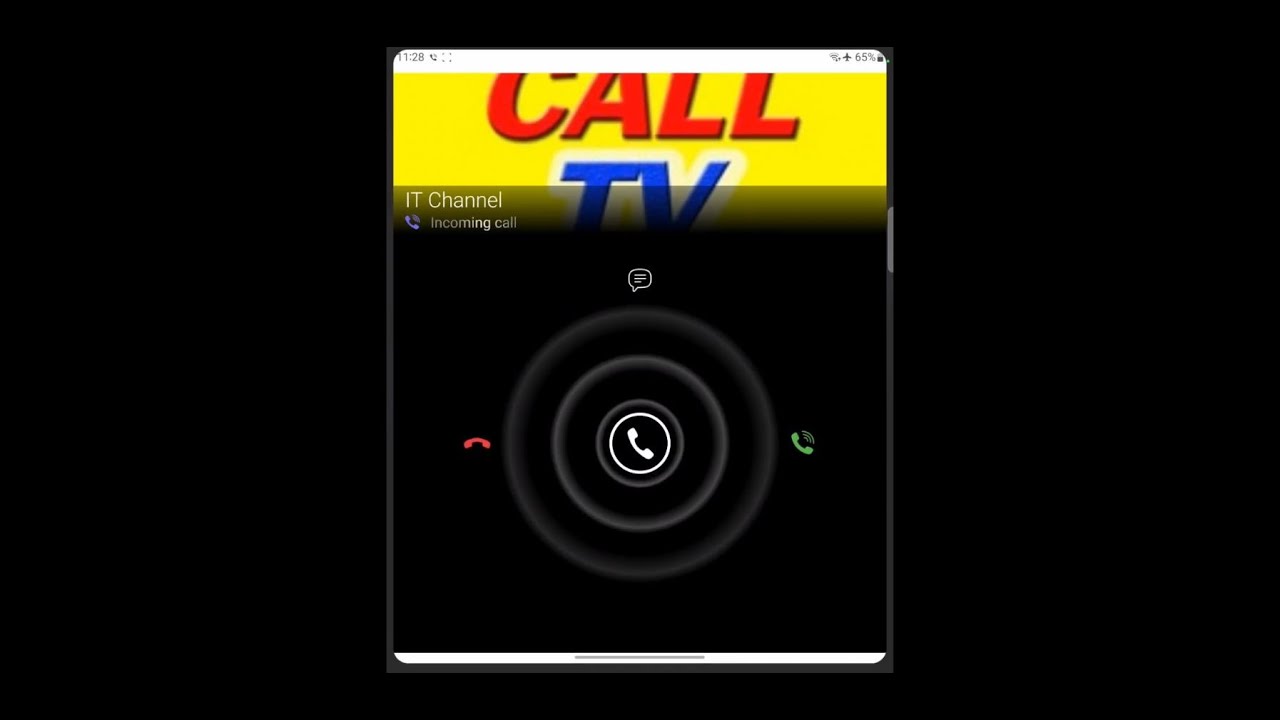 Viber Incoming Call on Samsung Z Fold 3 (Screen Video) - YouTube