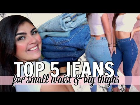 MY TOP 5 DENIM FAVS FOR SMALL WAIST & BIG THIGHS/ BUTT | Comfy & Affordable!