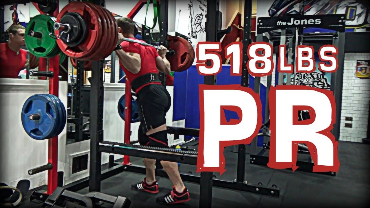 MONSTER SQUAT PR!! 518lbs (235kg) - YouTube