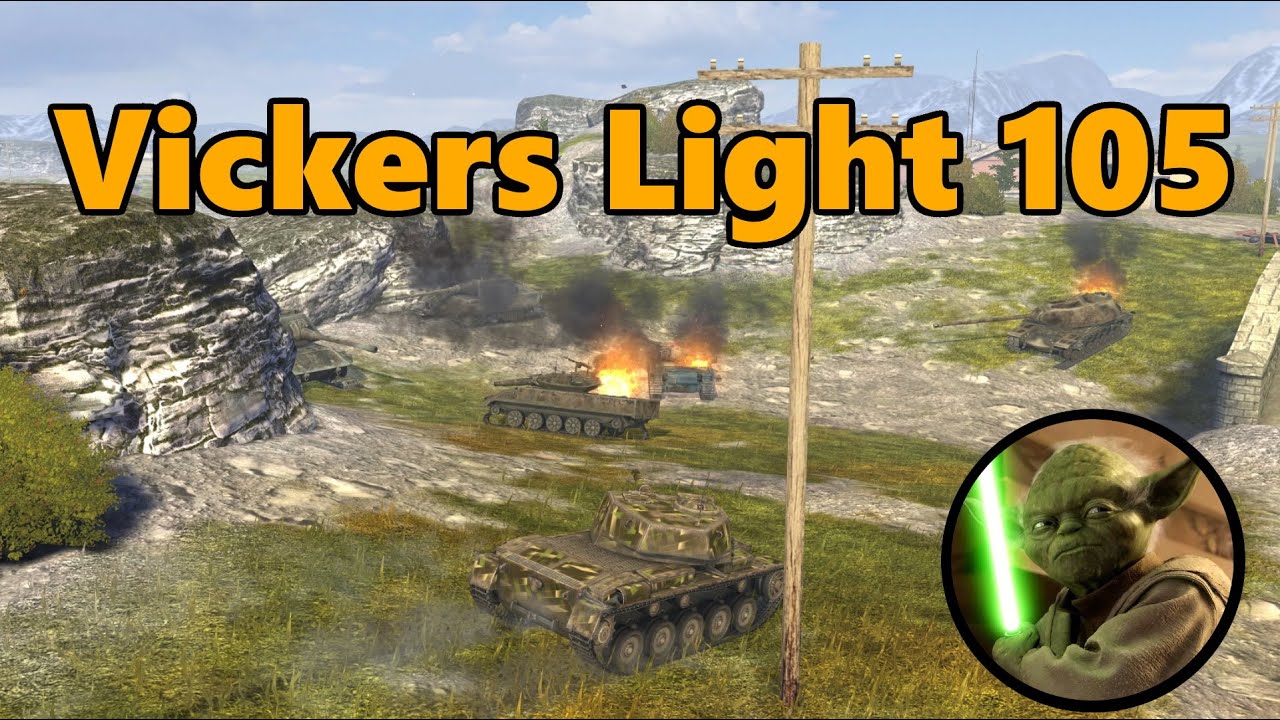 WOTB - Vickers Light 105 - World of Tanks Blitz - YouTube