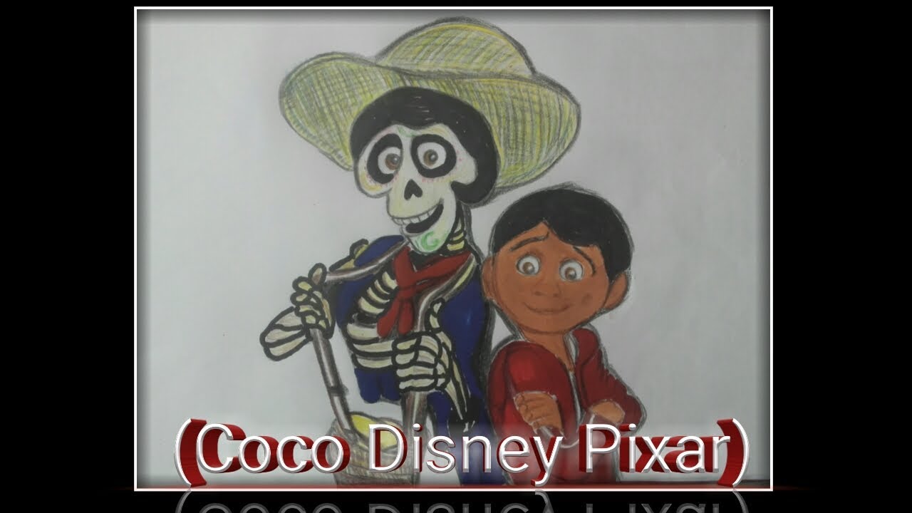 Speed Drawing : Miguel & Hector ( Coco Disney Pixar )!A.rukhsar - YouTube